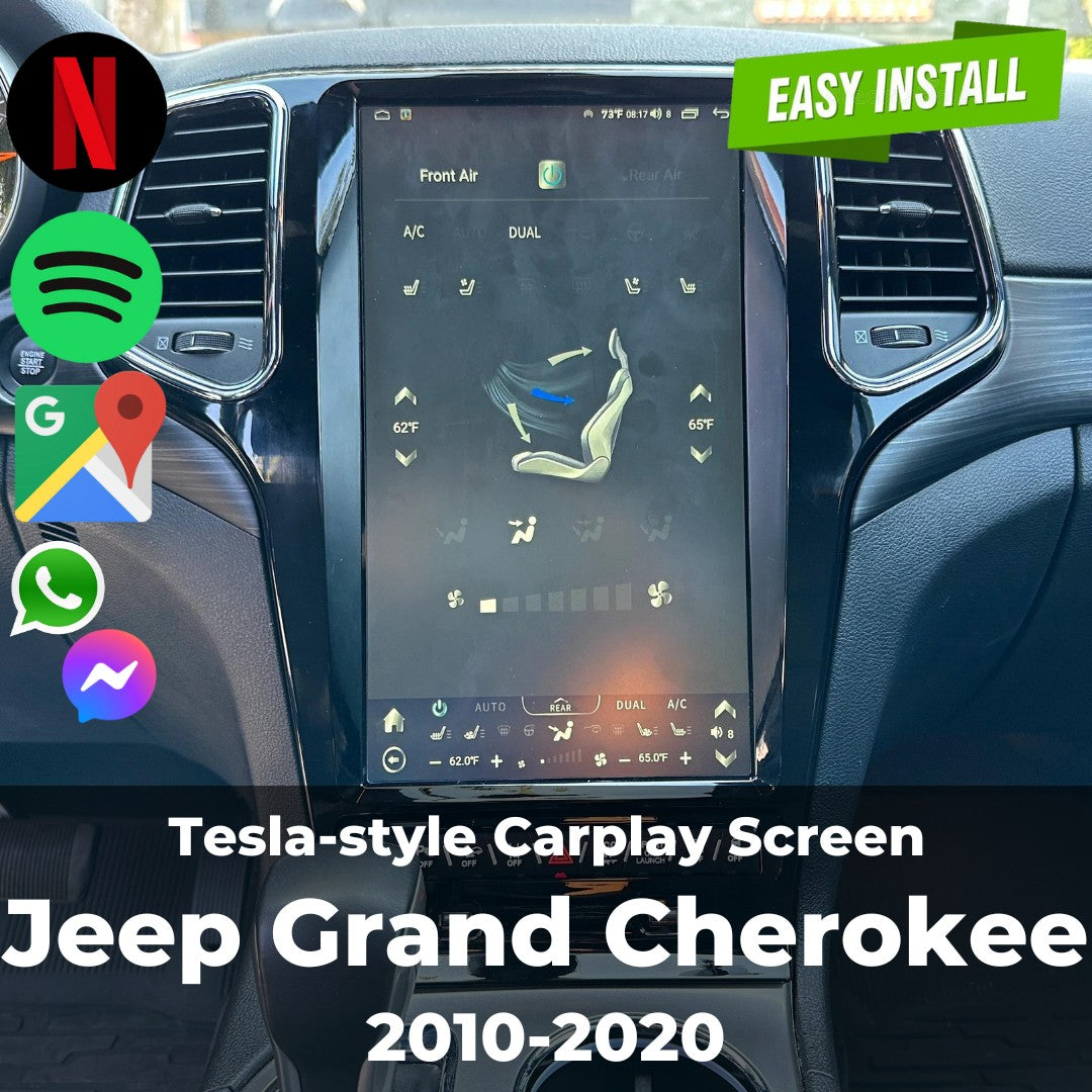 Deluxe Jeep Grand Cherokee Tesla Screen Upgrade (2010-2020) – Merge Screens