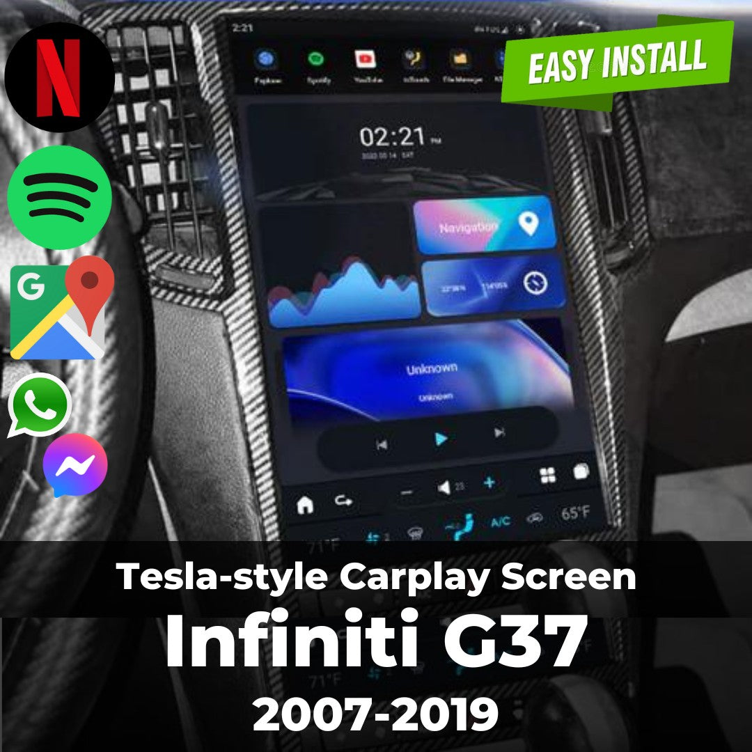 Touch Screen CarPlay Infiniti G37 Tesla Screen Upgrade