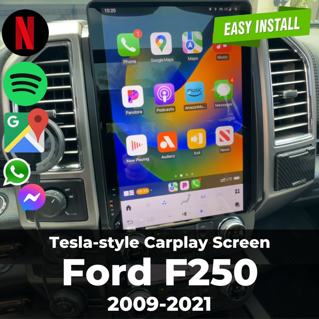 Touch Screen Car Radio Ford F250 Tesla Screen Upgrade – Merge Screens