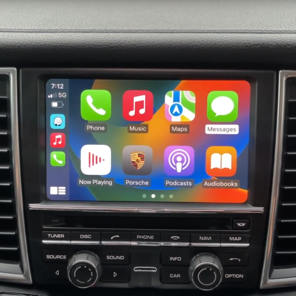 Porsche Panamera Apple CarPlay & Android Auto Upgrade – Merge Screens