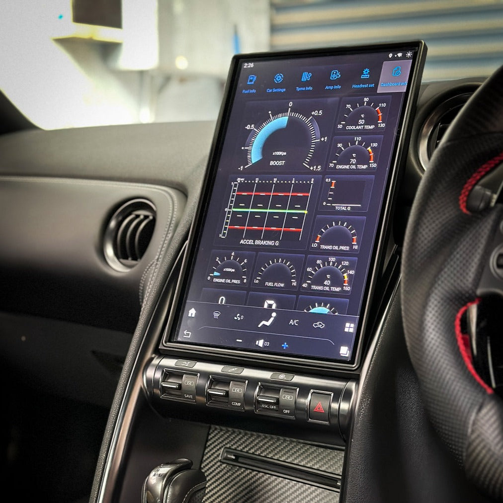 Touch Screen Tesla-style Nissan GTR Screen Upgrade – Merge Screens