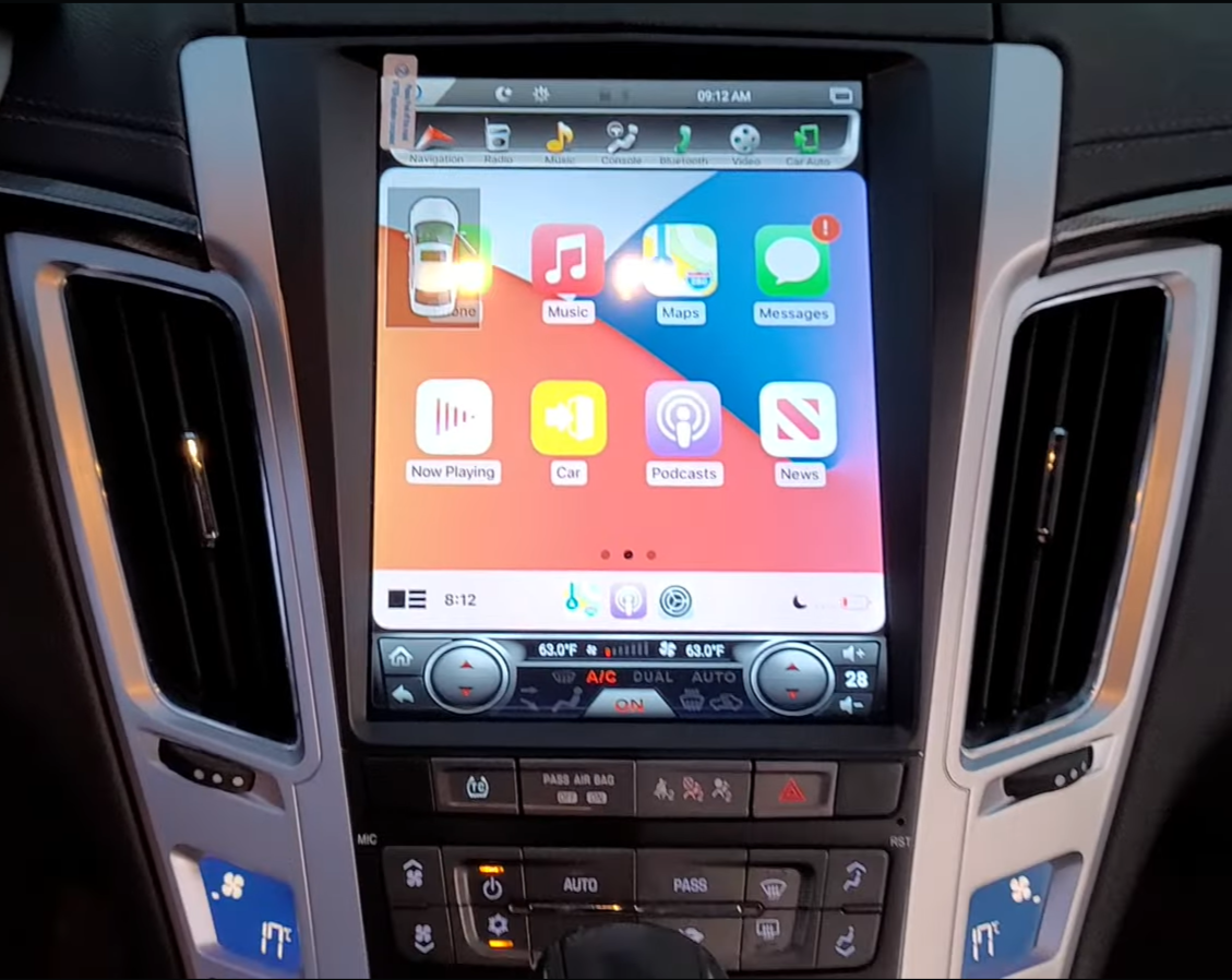 Cadillac CTS 2008-2013 | Tesla-style CarPlay Screen