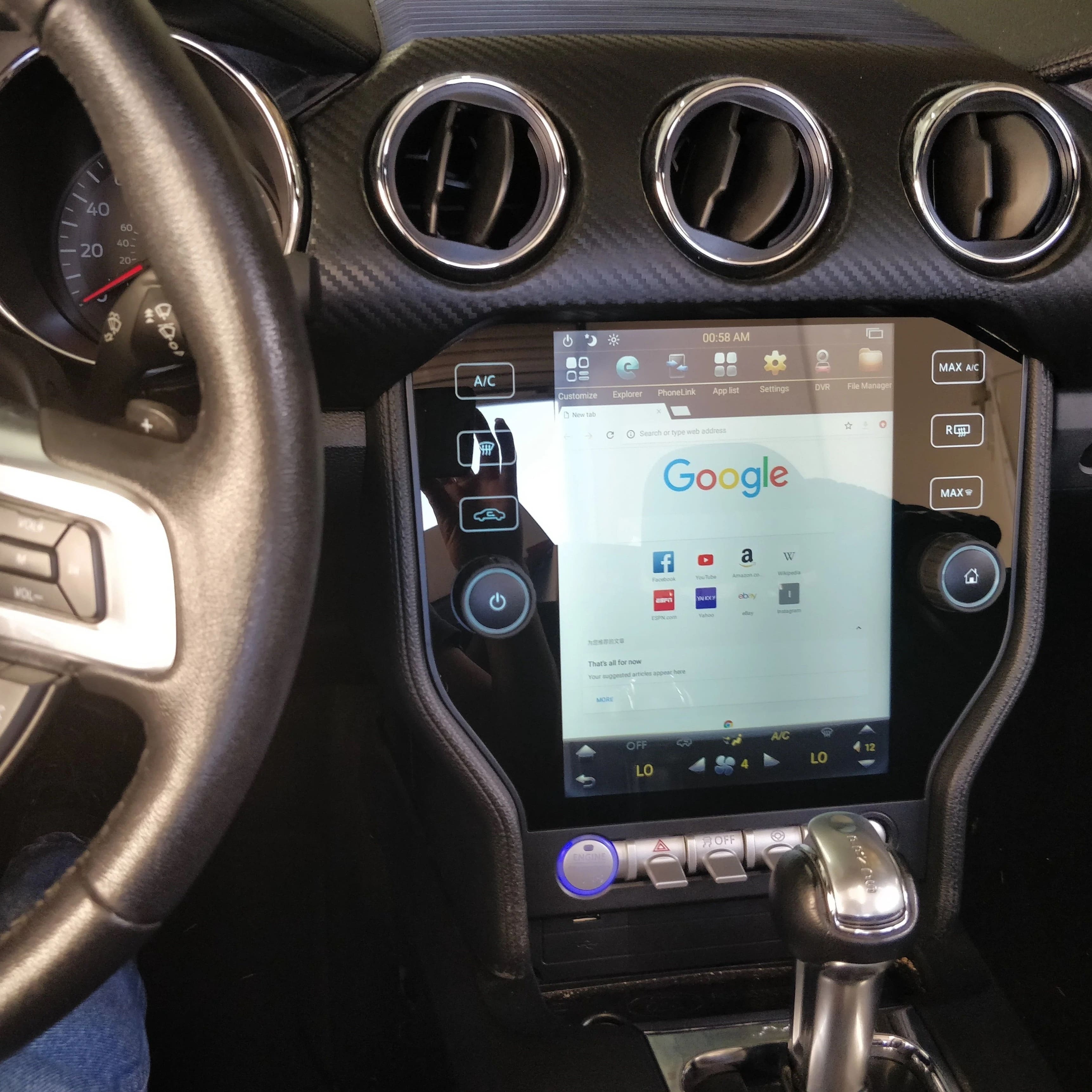 Ford Mustang Tesla Screen Upgrade 2010-2020 - Mergescreens