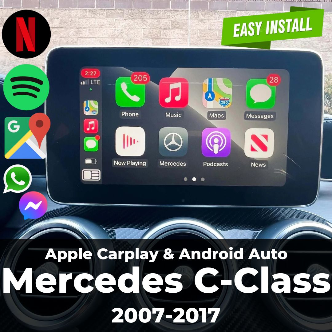 Mercedes C Class CarPlay Radio Upgrade Module